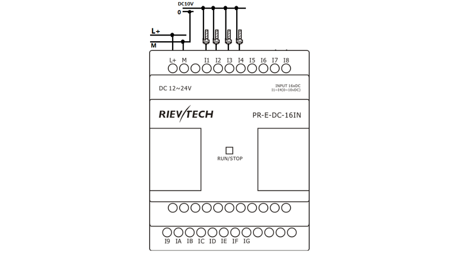 Rievtech PR-E-16DC-DA-R Relés bővítő modul