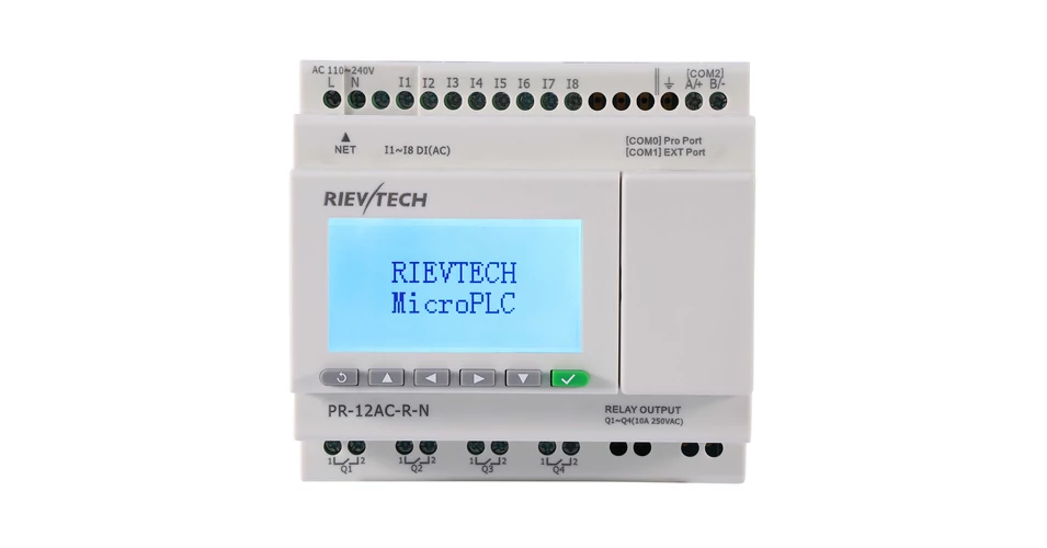 Rievtech PR-12AC-R-N mit Ethernet-SPS-Webserver und integriertem MQTT