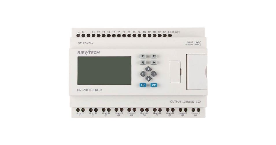 Rievtech PR-24DC-DA-R PLC (relés kimenet)